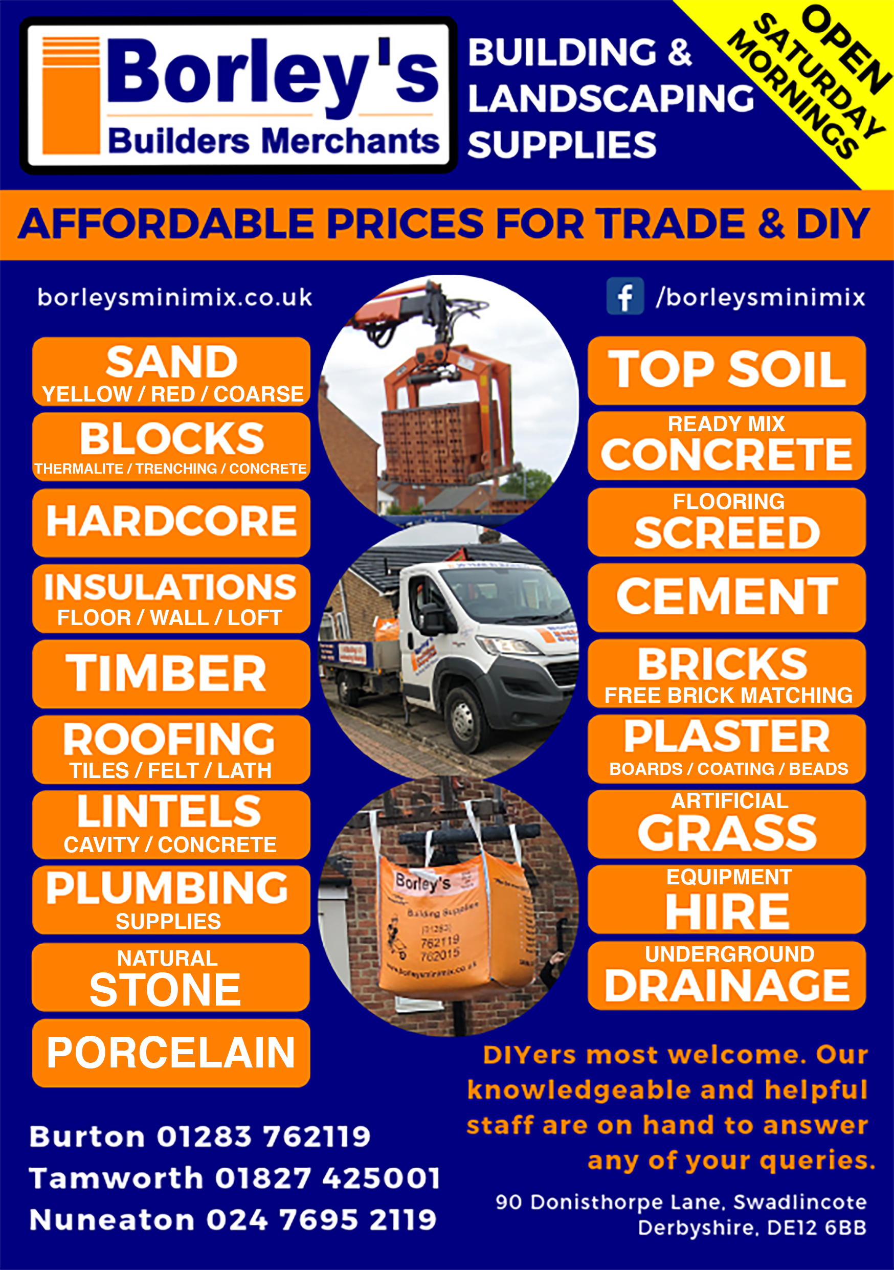 Builders Merchants Derby | Borleys Building Supplies